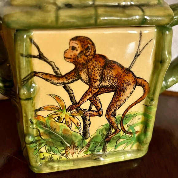 Maxcera | Accents | Vintage Maxcera Monkey On Bamboo Tree Tea Pot ...